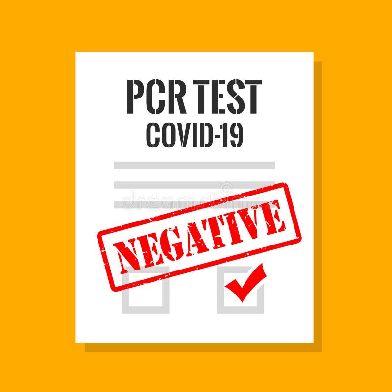 Covid-19 pcr test result stock vector. Illustration of abstract - 216080154