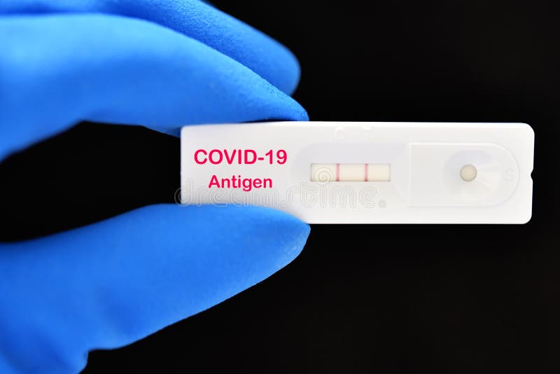 COVID-19 Positive by Antigen Rapid Test Stock Photo - Image of ...