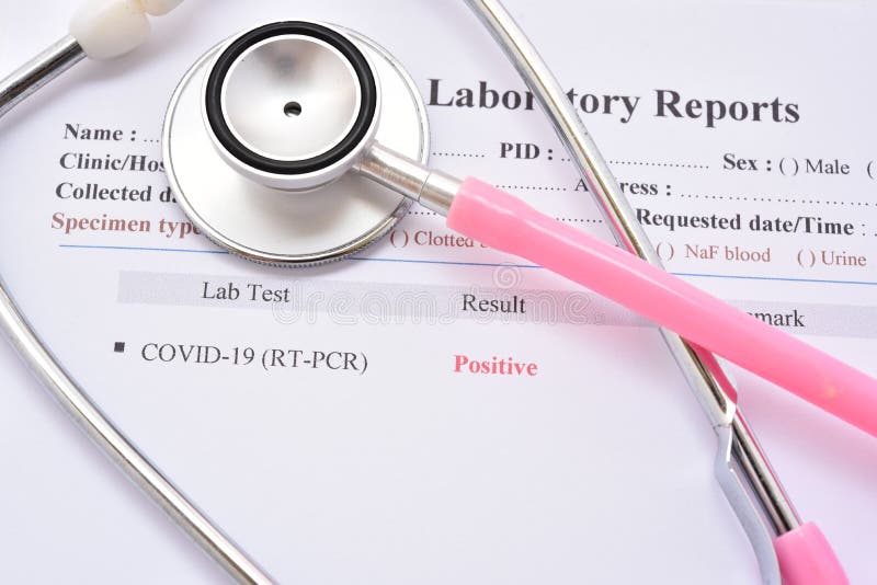 COVID-19 Positive Result by Using RT-PCR Method Stock Image - Image of ...