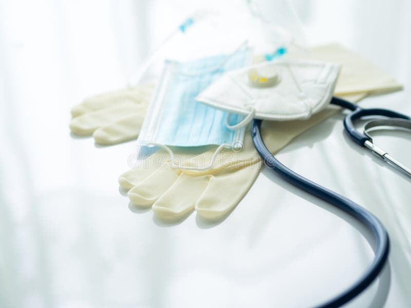 Covid 19 Protection Equipment for Professional Medical Stock Image ...