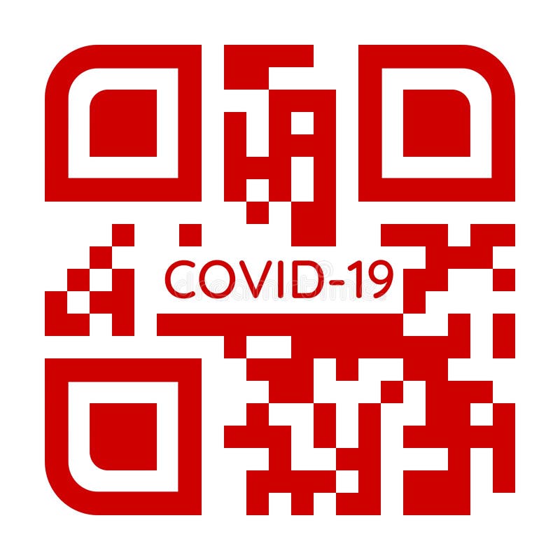 Red QR code stock illustration. Illustration of mobile - 208850991