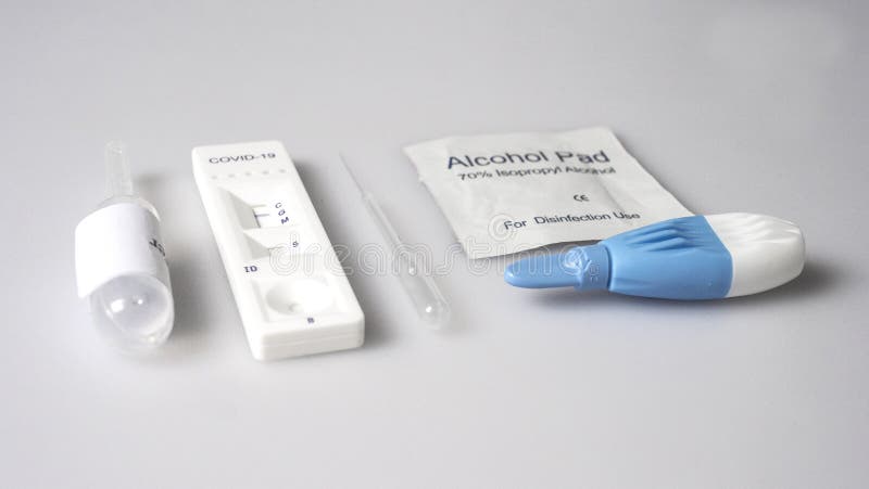 Covid-19 Rapid Antibodies Test Kit Stock Photo - Image of covid19, exam ...