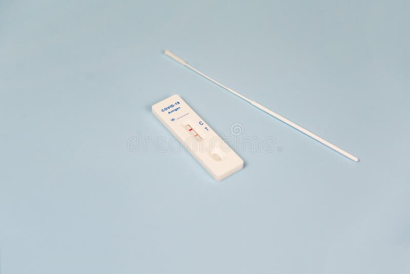 Covid-19 Rapid Antigen Test Kit. Positive Test Result Using Rapid ...
