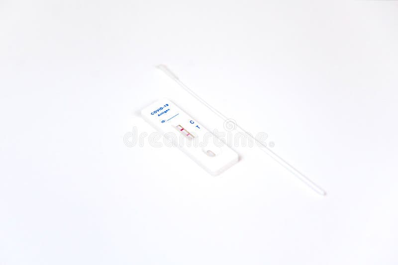 Covid-19 Rapid Antigen Test Kit. Positive Test Result Using Rapid ...