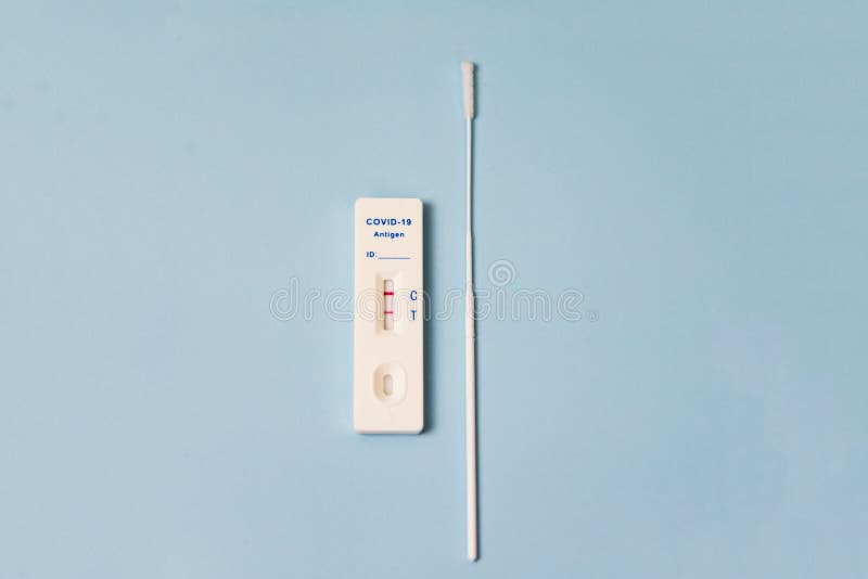 Covid-19 Rapid Antigen Test Kit. Positive Test Result Using Rapid ...