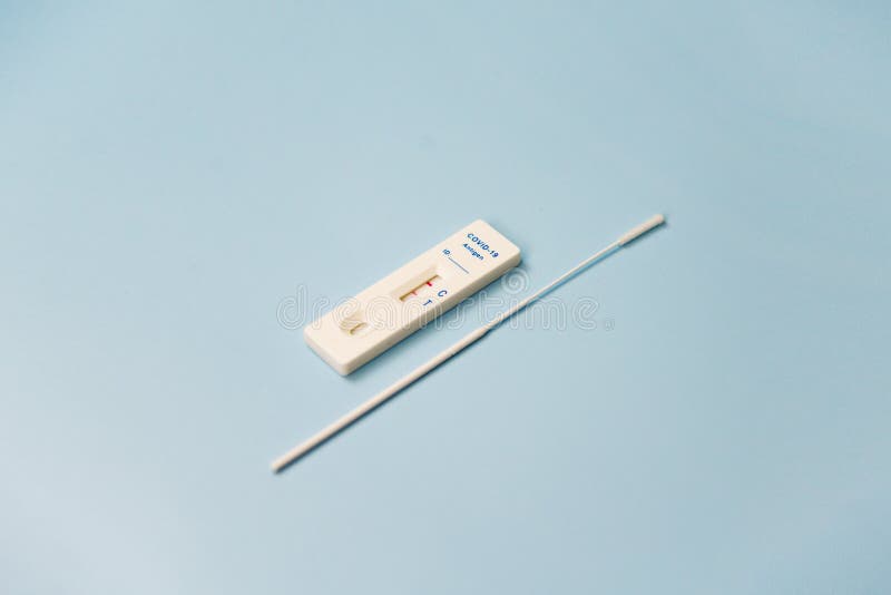 Covid-19 Rapid Antigen Test Kit. Positive Test Result Using Rapid ...