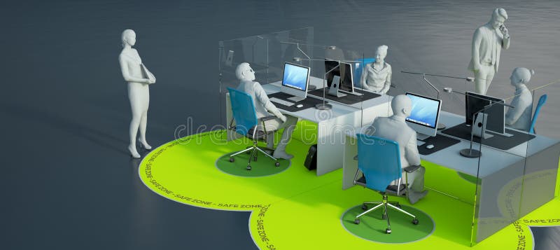 Physical Distancing Office Stock Illustrations – 502 Physical ...