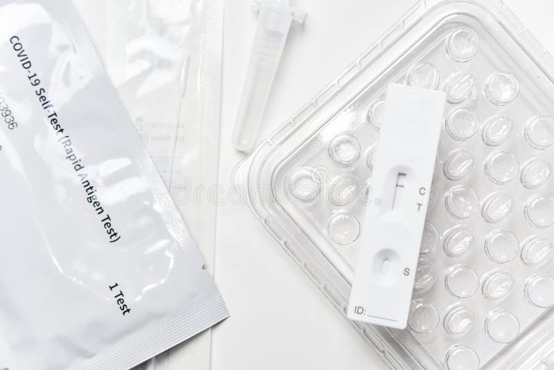 COVID-19 Self Test Rapid Antigen Express Test with Negative Result ...