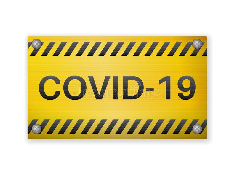 Covid-19 sign stock vector. Illustration of control - 179618202