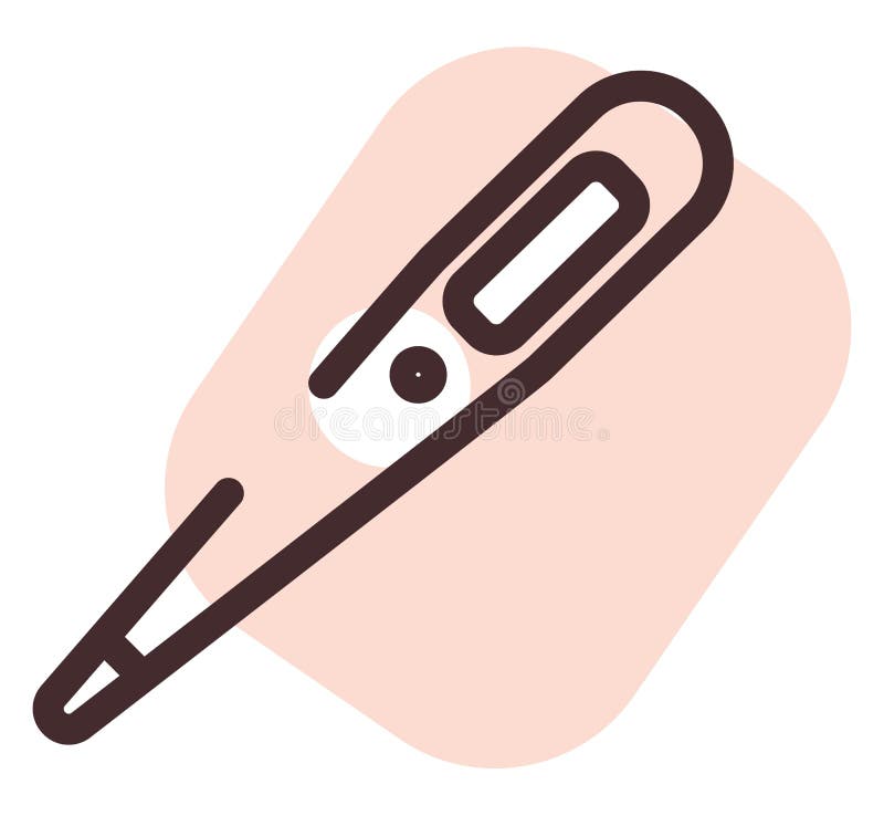 Covid 19 Small Thermometer, Icon Stock Vector - Illustration of white ...