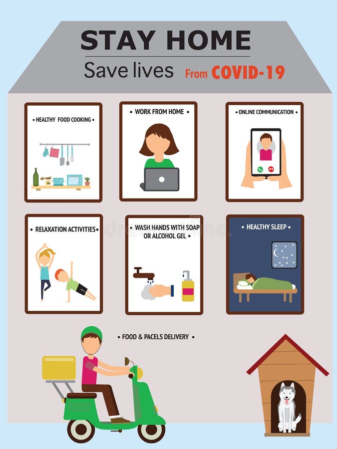 COVID-19 SOCIAL DISTANCING INFOGRAPHICS. VECTOR. EPS 10. ILLUSTRATION ...