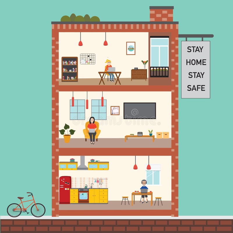 COVID-19 SOCIAL DISTANCING INFOGRAPHICS. VECTOR. EPS 10. ILLUSTRATION ...