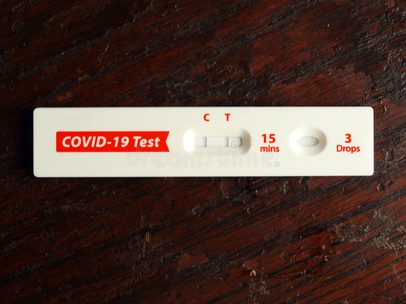 Covid-19 Test Kit - Positive Stock Photo - Image of virus, contagious ...