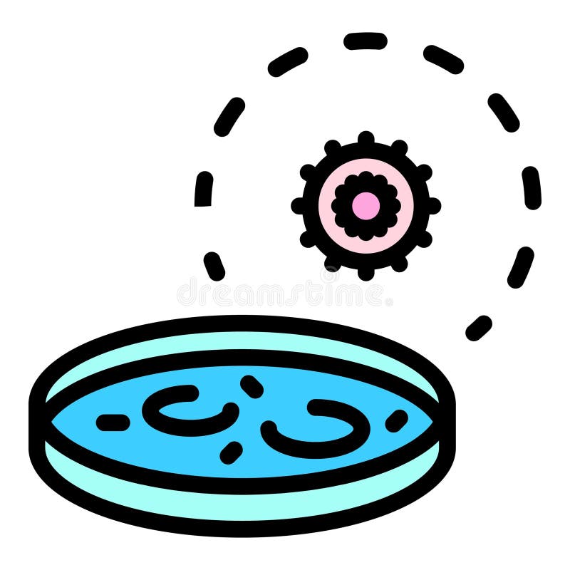 Covid Test Lab Pot Icon Vector Flat Stock Illustration - Illustration ...