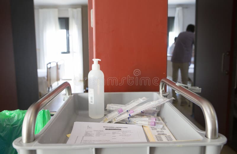 Covid Test Samples Seen on a Chart in a Clinic Editorial Stock Image ...