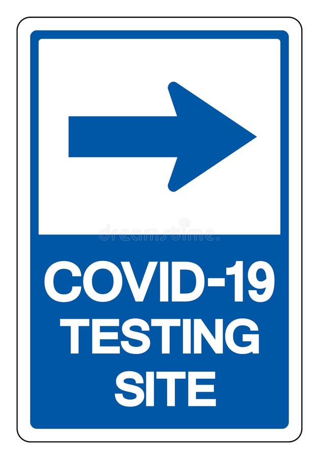 COVID-19 Testing Please Wait in Your Car Symbol Sign, Vector ...