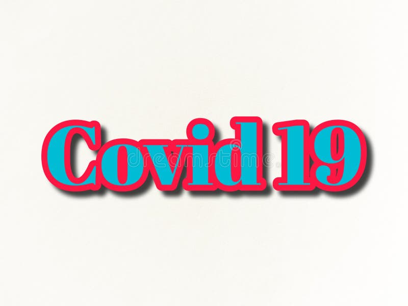 Covid 19 Text 3d White Backround Illustration Stock Illustration ...