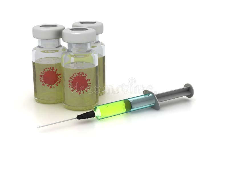 Covid19 vaccine stock illustration. Illustration of copy - 180473687