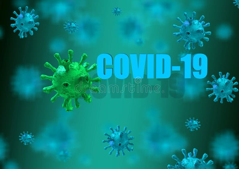 Covid-19 Virus Coronavirus Text Word Isoted Background - 3d Rendering ...