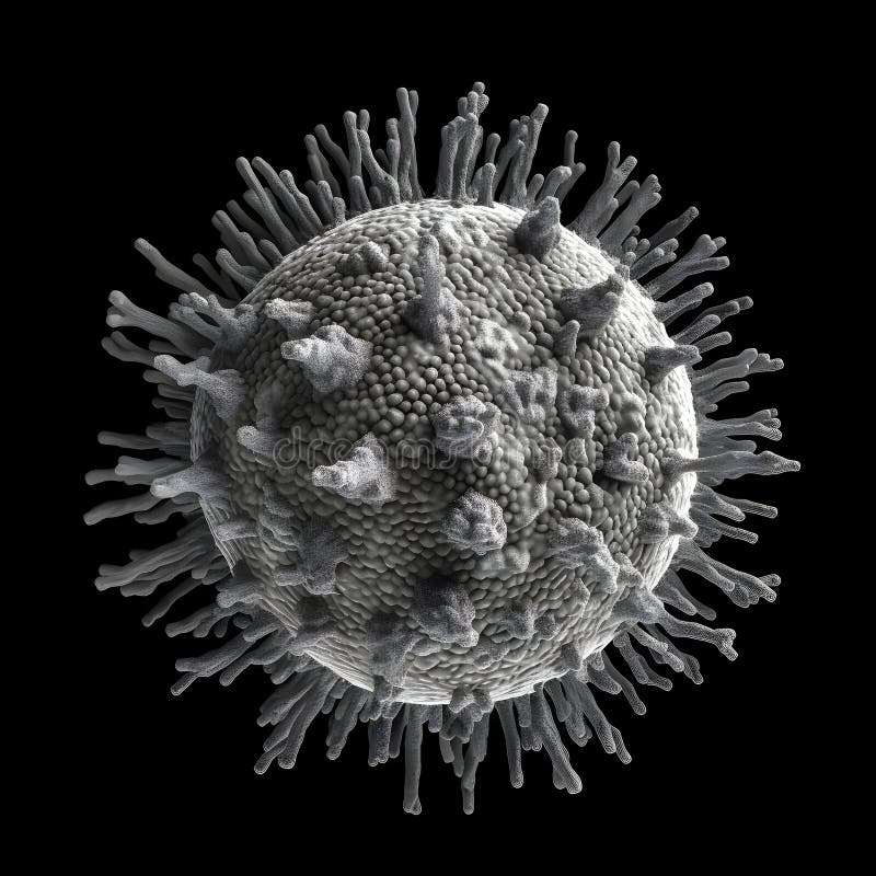 COVID19 Virus . Electron Microscopic View Stock Illustration ...