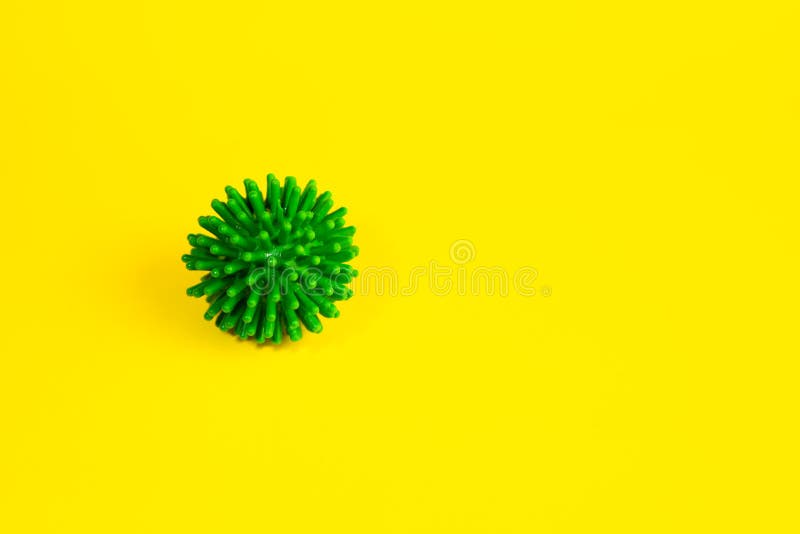 COVID-19 on a Yellow Background. New Coronavirus Infections. Image of a ...