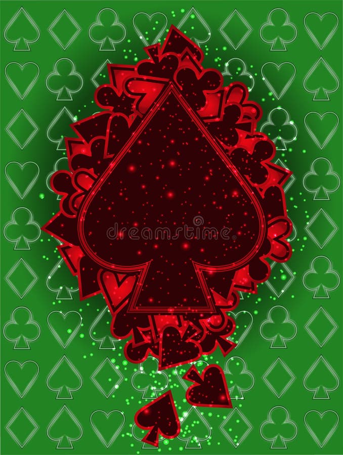 Casino Poker Spades Card, Vector Stock Vector - Illustration of casino ...