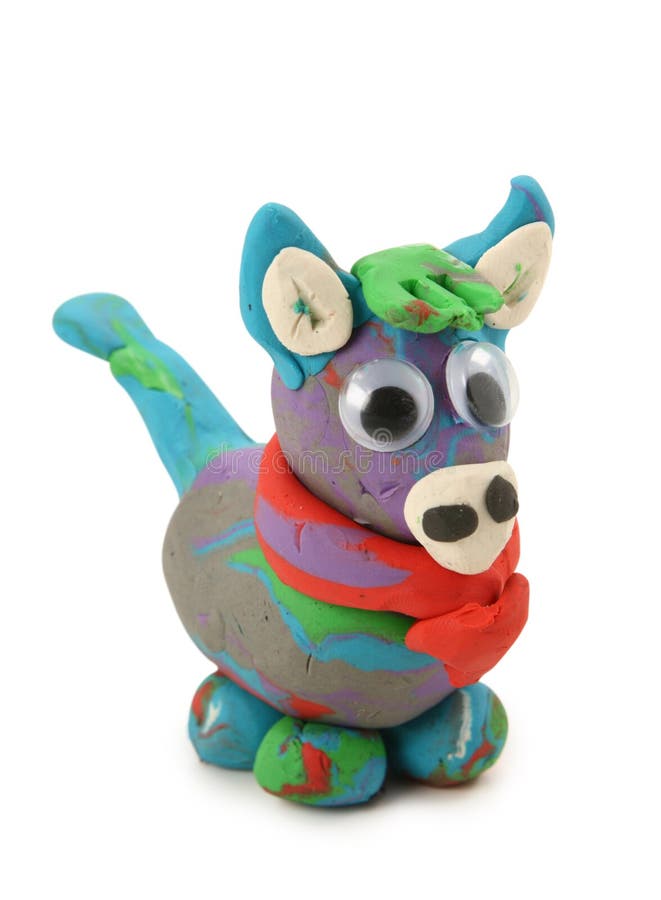 Plasticine lion stock photo. Image of white, playing - 10540188