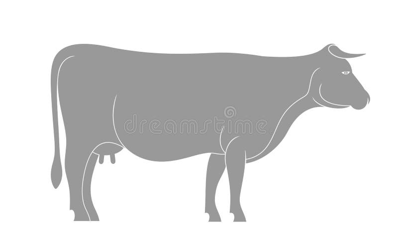 Cow. Abstract stock vector. Illustration of abstract - 94682864