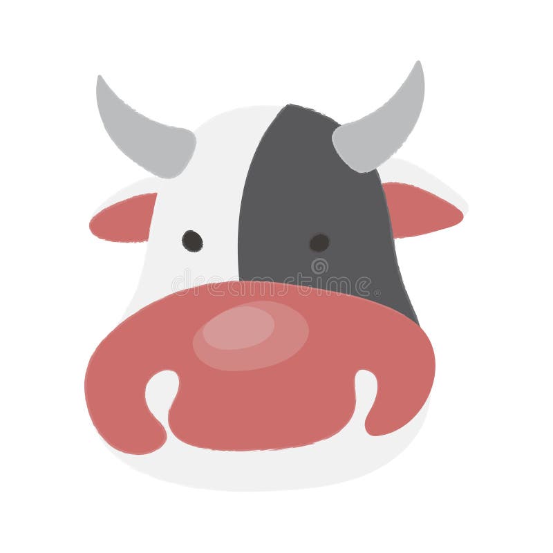 Cow Animal Drawing Illustration Isolated Stock Vector - Illustration of ...