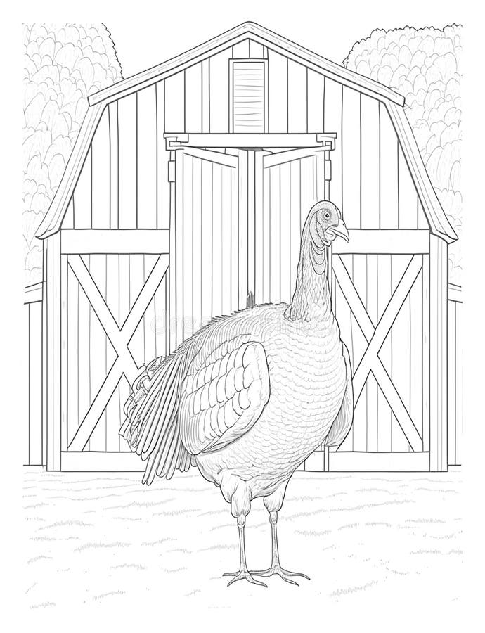 Inside Barn Coloring Pages