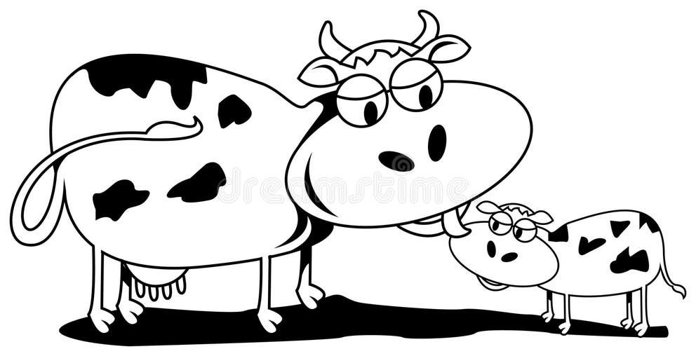 Two Cow Cartoon Stock Illustrations – 814 Two Cow Cartoon Stock ...