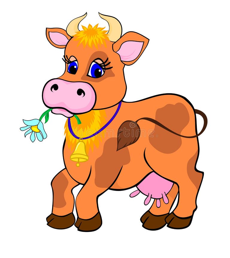 Cartoon Cow Isolation Stock Illustrations – 160 Cartoon Cow Isolation ...