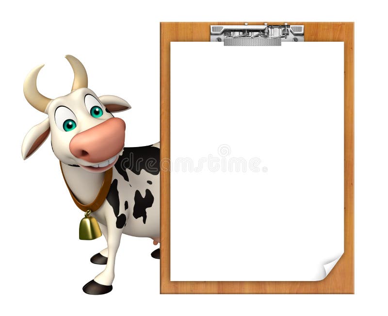 Cow Cartoon Character Exam Pad Stock Illustrations – 6 Cow Cartoon ...