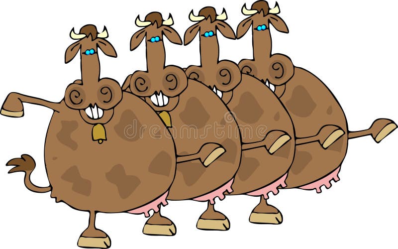 Cow Chorus Line Stock Illustrations – 1 Cow Chorus Line Stock ...