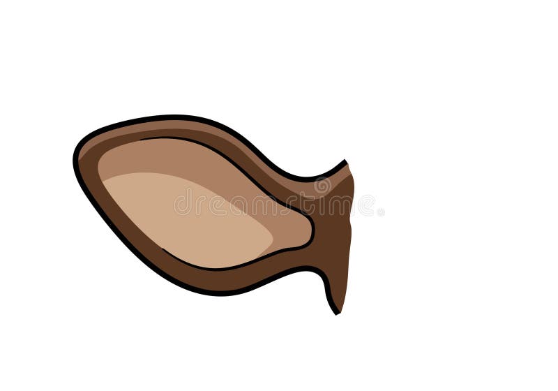 Cow ear clipart stock vector. Illustration of hearing - 365471793