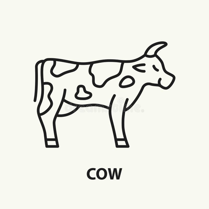 Icon for cattle stock illustration. Illustration of chickenvector ...