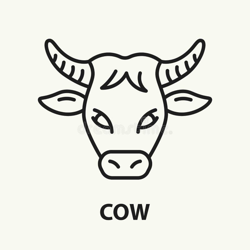 Icon for cattle stock illustration. Illustration of chickenvector ...