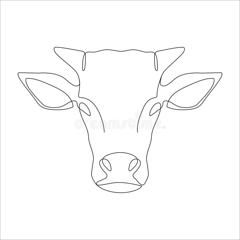 Single Line Cow Stock Illustrations – 895 Single Line Cow Stock ...