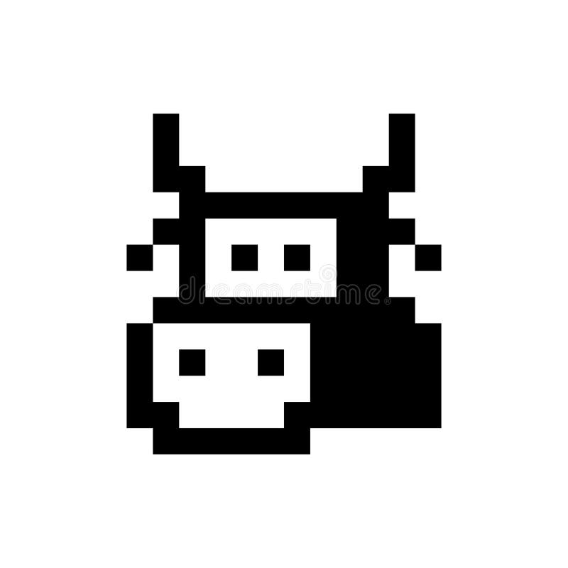 Pixelated Cow Stock Illustrations – 180 Pixelated Cow Stock ...