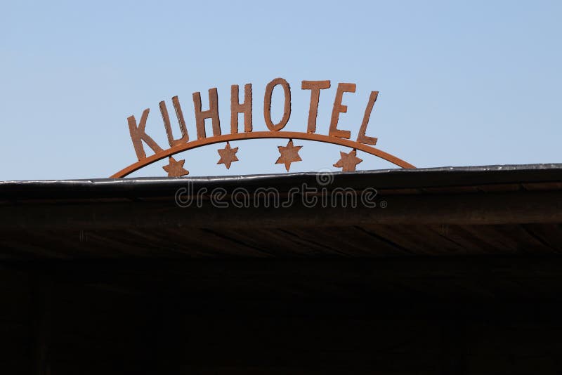 A cow hotel stock photo. Image of board, full, osnabrueck - 70285076