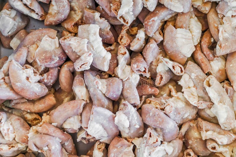 The Cow Intestines in dish stock photo. Image of dish - 102491154