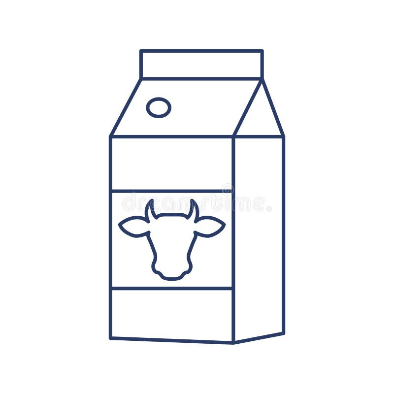 Cow milk packet dairy icon stock vector. Illustration of dairy - 250572664