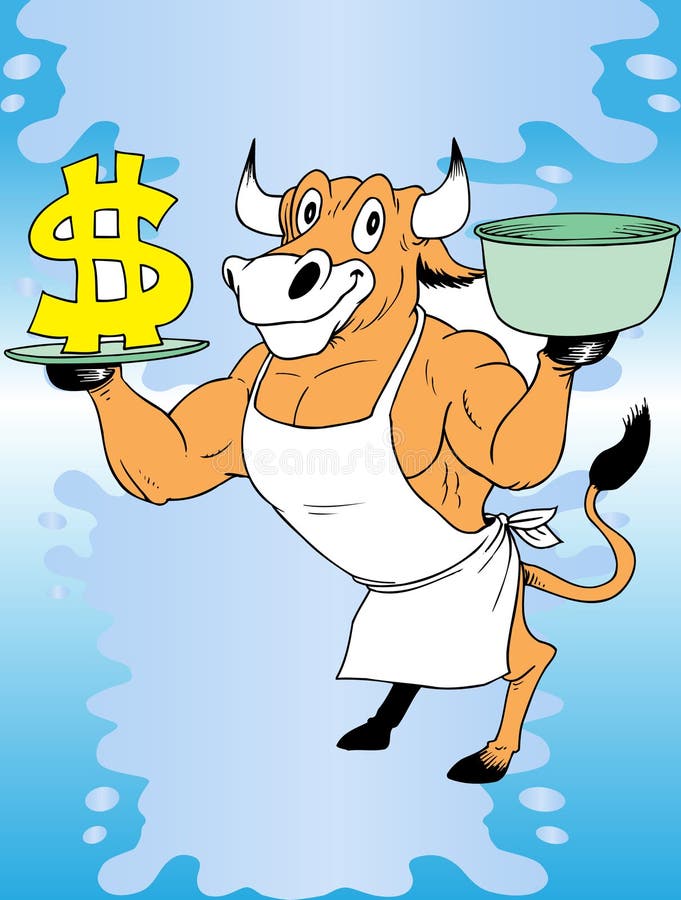 Cash Cow Saying Cartoon Illustration Stock Vector - Illustration of ...