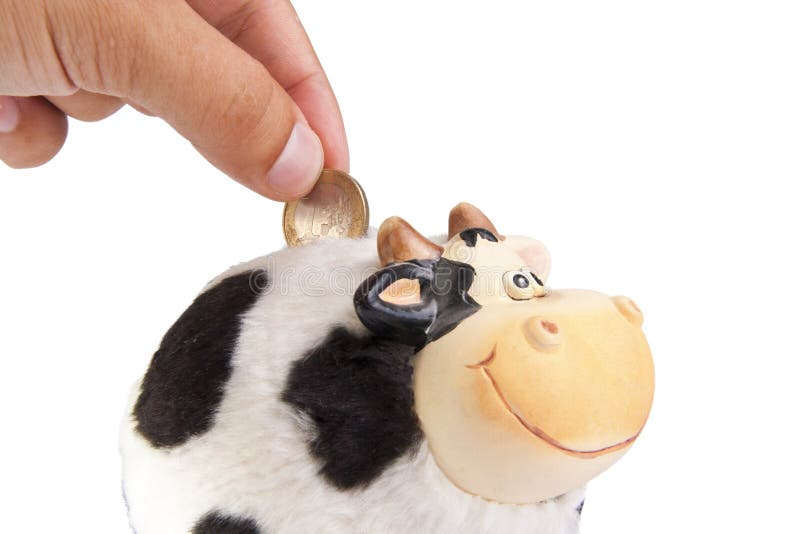 Cow moneybox stock image. Image of ceramics, pension - 15149079