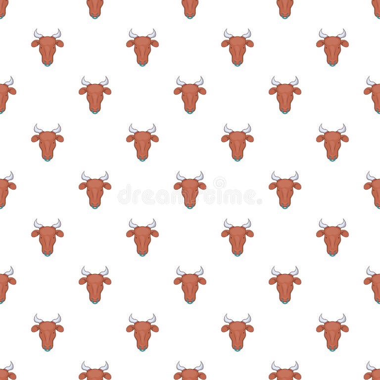 Cow pattern, cartoon style stock vector. Illustration of background ...