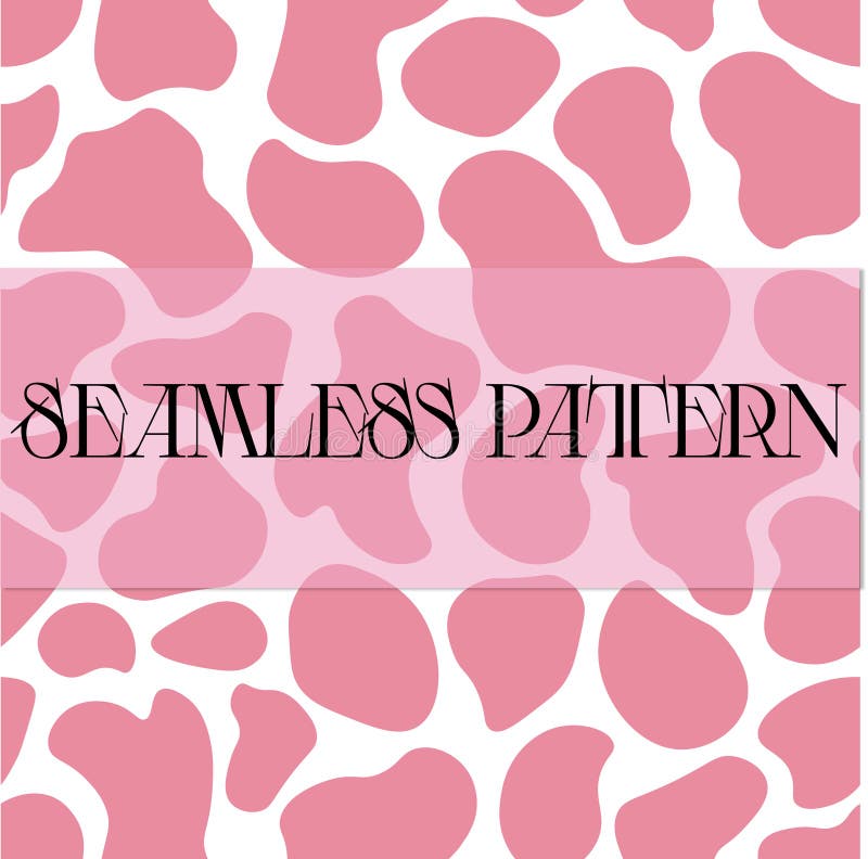 COW Seamless PATTERN Green Pink Black Blue Set Collection Animalistic Animal Cows Pet Cottage ...