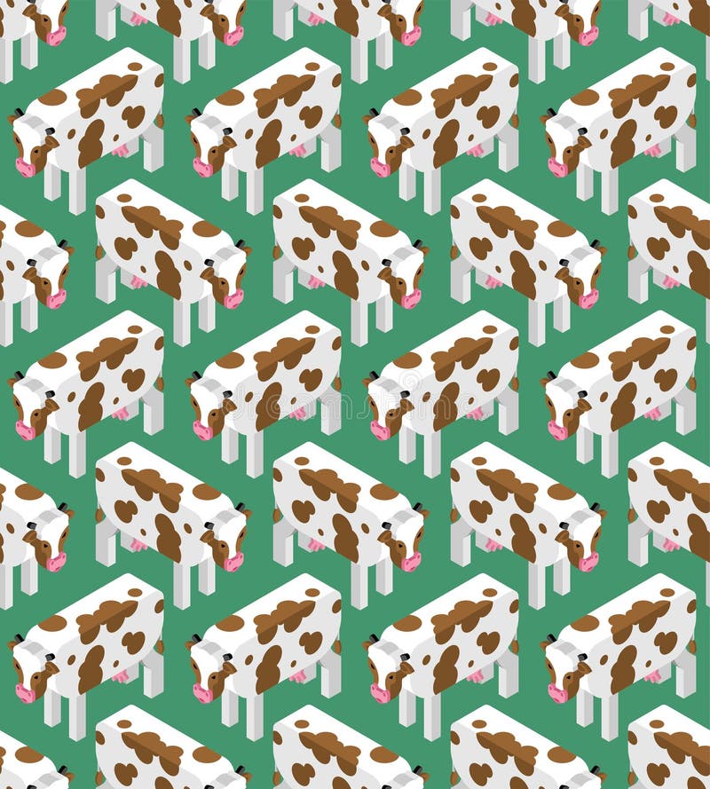 Cow Pattern Seamless. Cows Background Stock Vector - Illustration of ...