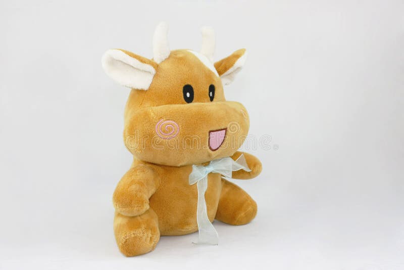 Cow plush toys stock photo. Image of toys, brown, dolls - 9052668