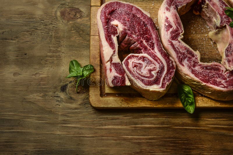 Cow Ribs Presented on the Table, Stock Image - Image of taste, gourmet ...