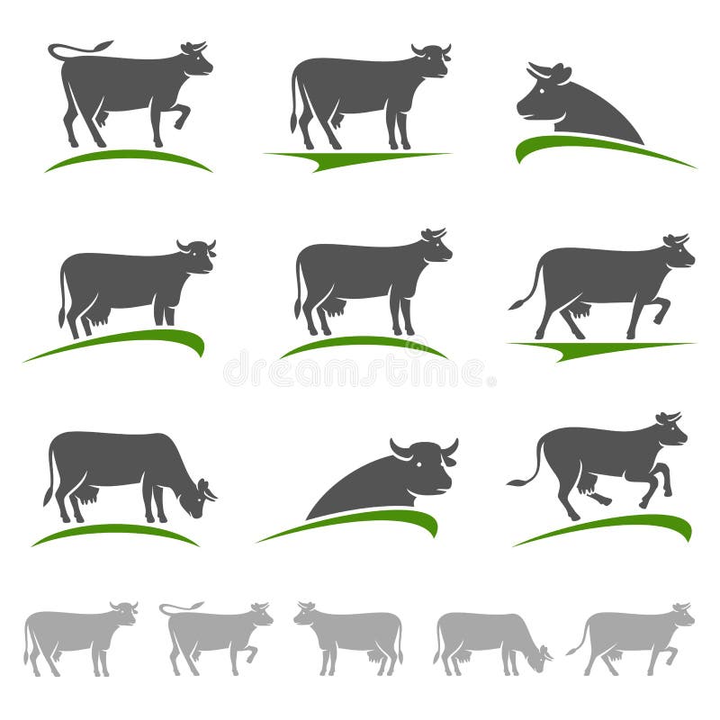 Cow sign stock vector. Illustration of decoration, sign - 55116602